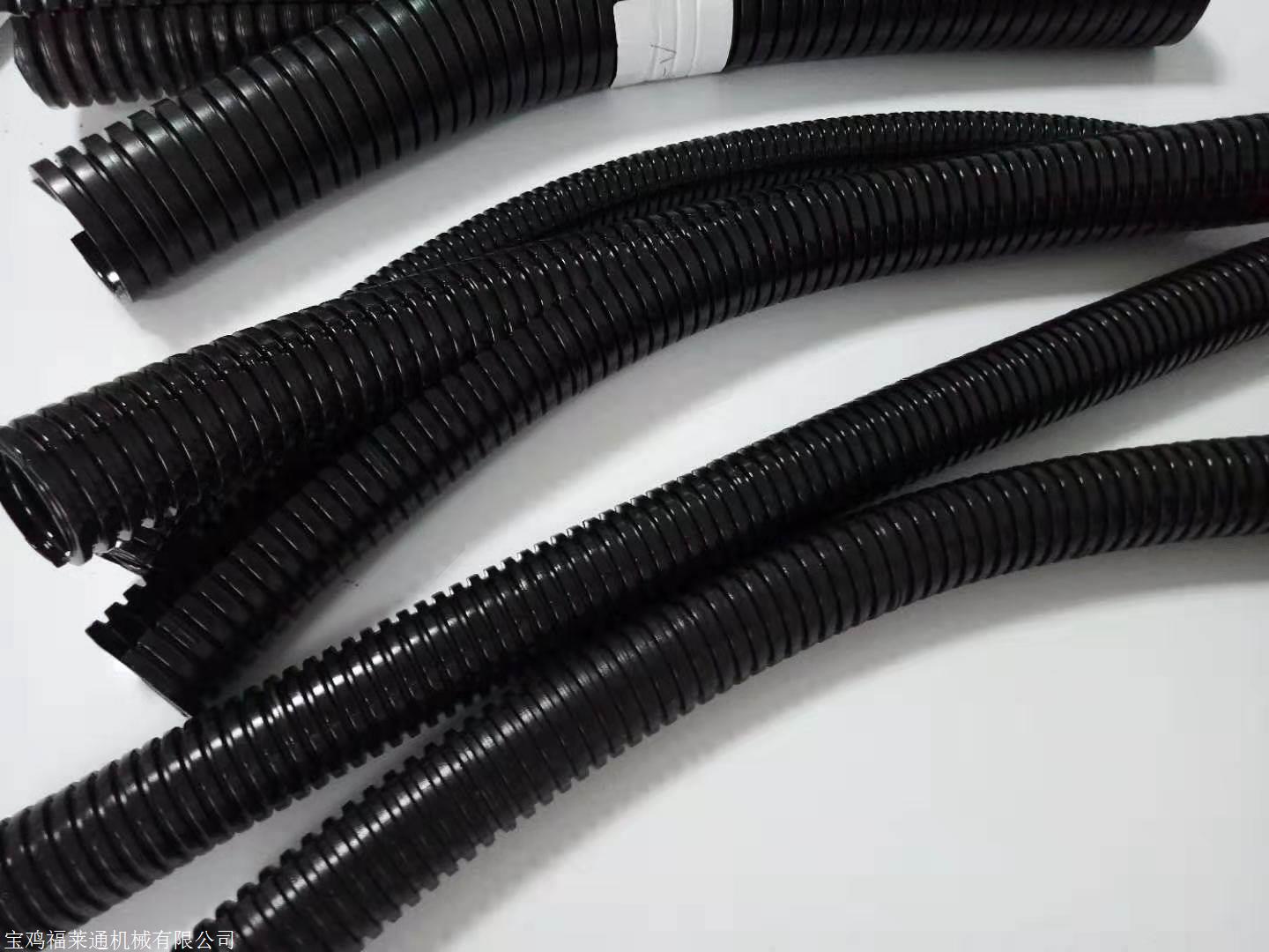 供应齐河县电厂穿线用AD54.5高弹性双开尼龙波纹管阻燃价_高弹性双开尼龙波纹管_宝鸡福莱通机械有限公司