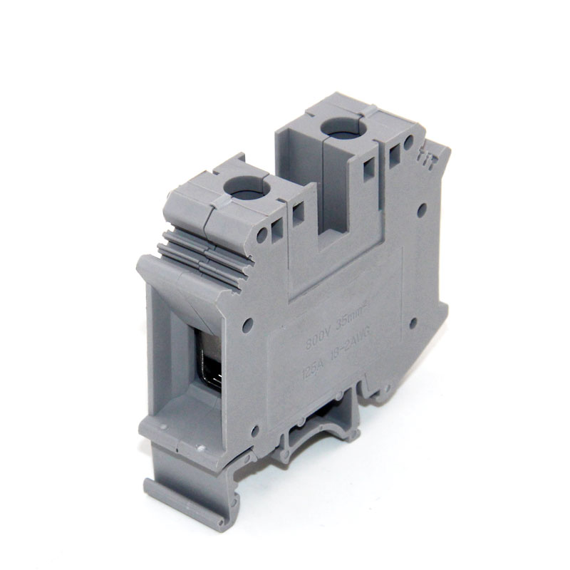 UK35N矮接线 固定式导轨接线排 电压端子阻燃35平方接线端子-搜了网