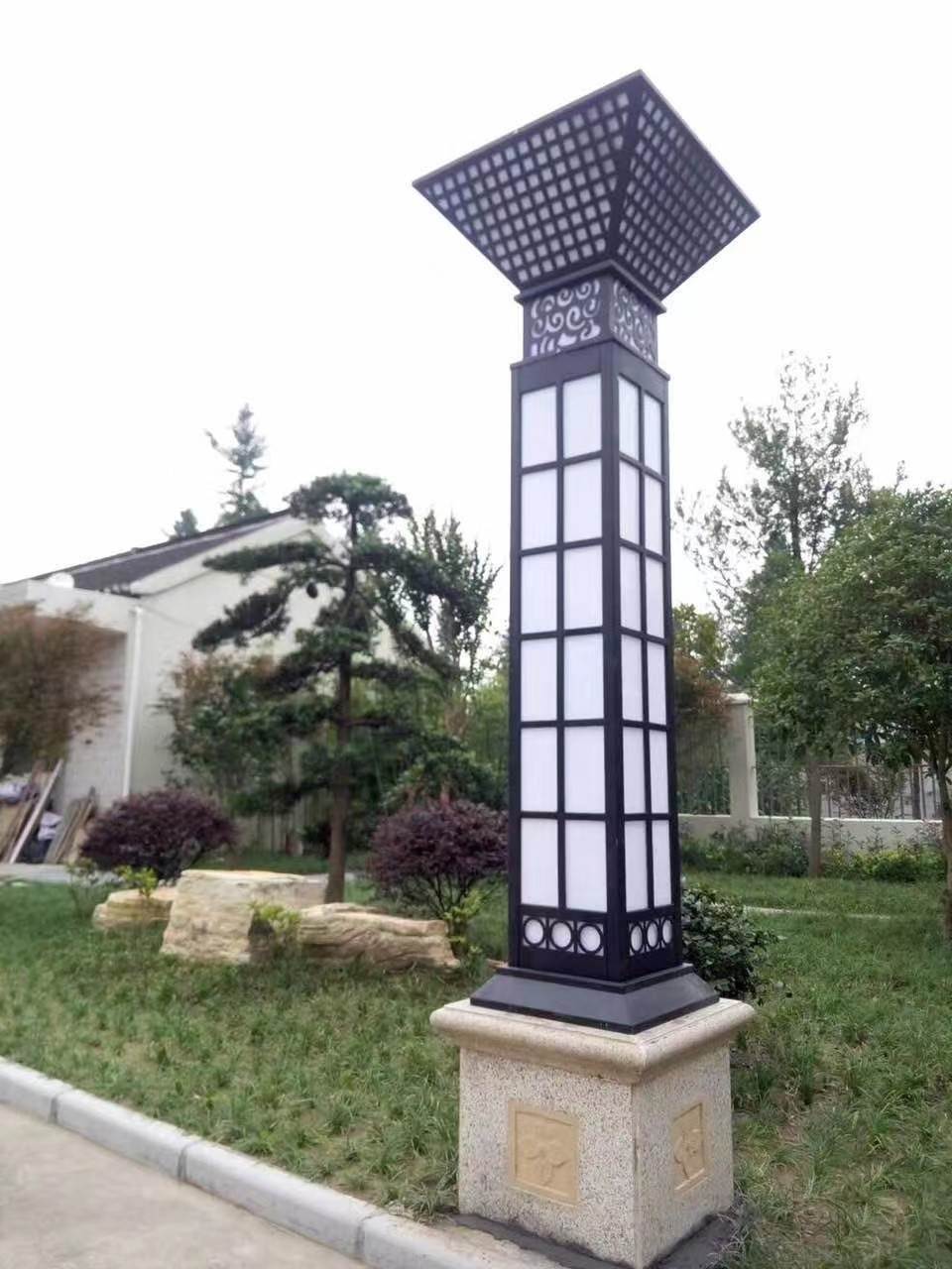 定制LED景观灯柱 户外方形广场庭院灯 花园别墅小区道路超亮景观灯_定制LED景观灯柱_常州市泽卓照明科技有限公司