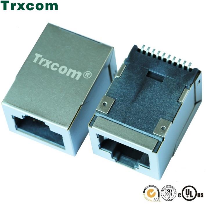 SMT/贴片 单口RJ45接口 TRJ19201DNL带灯带弹可选_RJ45_惠州市泰瑞康电子有限公司销售部
